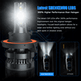 2Dual H13 +H11 LED Headlight Fog Bulbs Kit 6000K For Ford Mustang 2006-2010 2011 - Walmart.com