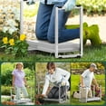 1 Garden Kneeler and Seat, All-Metal Frame, 10.2-Inch Wide EVA Cushion ...