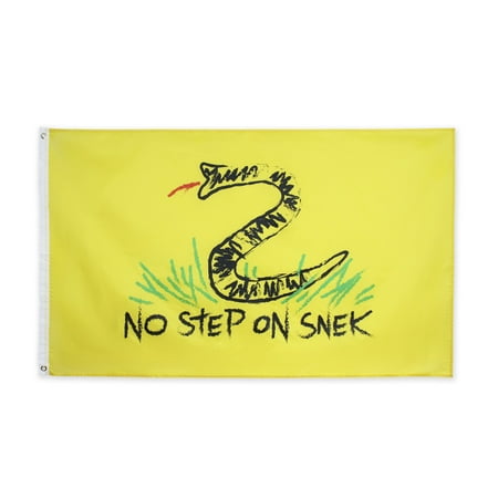 YDJKET 90*150cm Graffiti Yellow Snake Flag, Polyester Flag, NO STEP NO ...