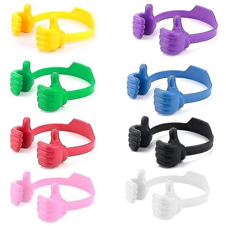 8 Pack Thumbs Up Cell Phone Holder, Adjustable Silicone Tablet Stand ...