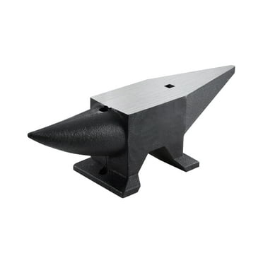 BENTISM Blacksmith Anvil Steel Round Horn Anvil 132lb 60kg 2 Holes for ...