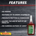 Dynatex Green High Strength Retaining Compound 1.69 oz Bottle - Fast ...