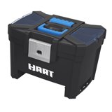 HART 3-in-1 16-Inch Rolling Plastic Tool Box, Black and Blue - Walmart.com