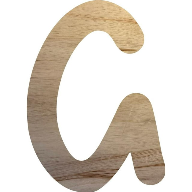 Wooden Letters for Wall, Blank Craft 14'' Alphabet G, Bold Letter ...