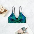 Bras for Women's Bikini Top Lingerie Bra Sequin Color Swimsuit With ...