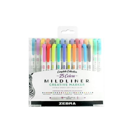 Zebra Mildliner Creative Marker Set 25pc Astd | Walmart Canada