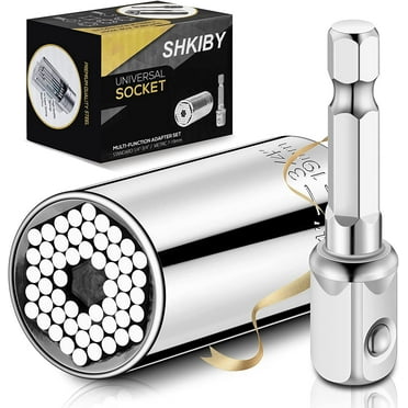 Universal Socket Tools Gifts for Men Dad - 2pcs Socket Set with Power ...