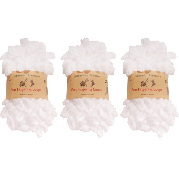 BambooMN Finger Knitting Yarn - Fun Finger Loops Yarn - 100% Polyester ...