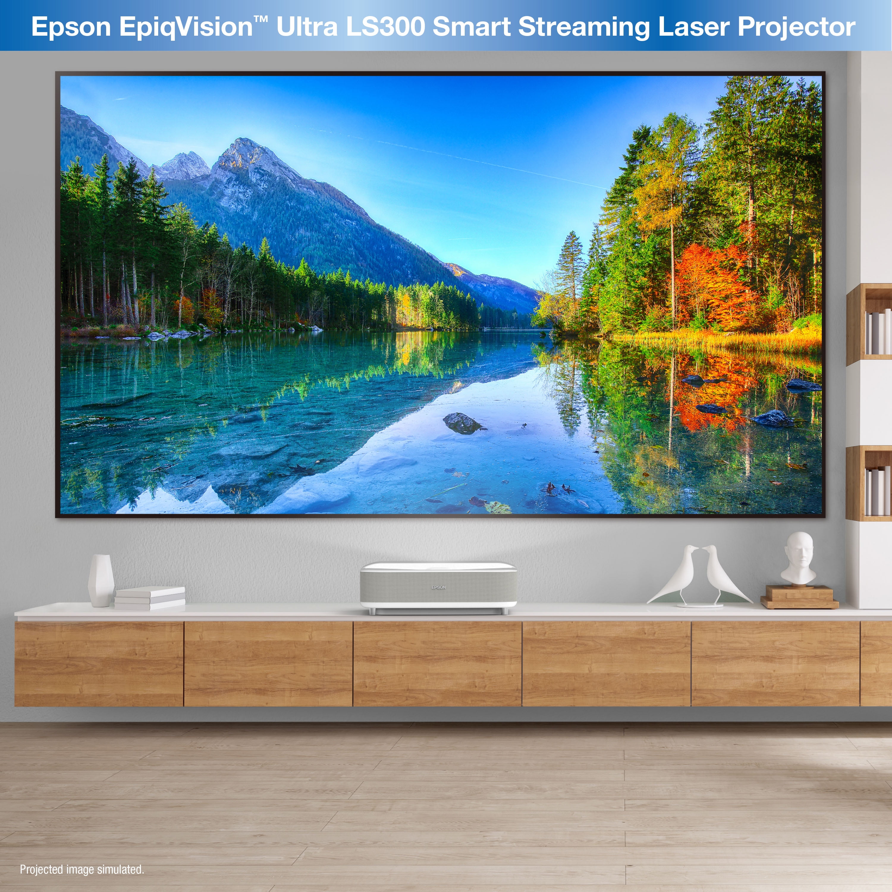 Buy Epson EpiqVision Ultra LS300 Short Throw Smart Streaming Laser ...