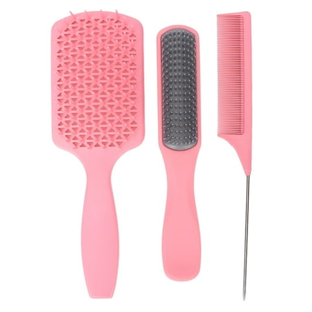 Paddle Tail Combs, Detangling Hair Brush Set Heat Resistant Portable 3 ...