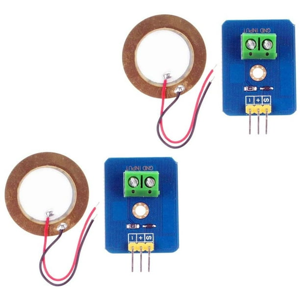 2Pcs Analog Piezoelectric Ceramic Vibration Sensor Module DC3.3V/5V for ...