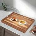Acacia Wood Stove Cover - Versatile Chopping Board & Serving Tray ...