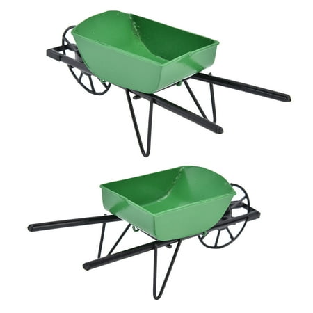 Dollhouse Push Cart, Metal Garden Wheelbarrow For Doll Role Play For ...