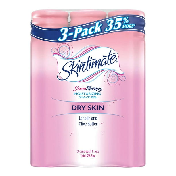Skintimate Skin Therapy Moisturizing Shave Gel, 3 pk./9.5 oz. - Walmart ...