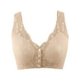 Bras for Women Front Closure Bras Floral Lace Bras with No Underwire ...