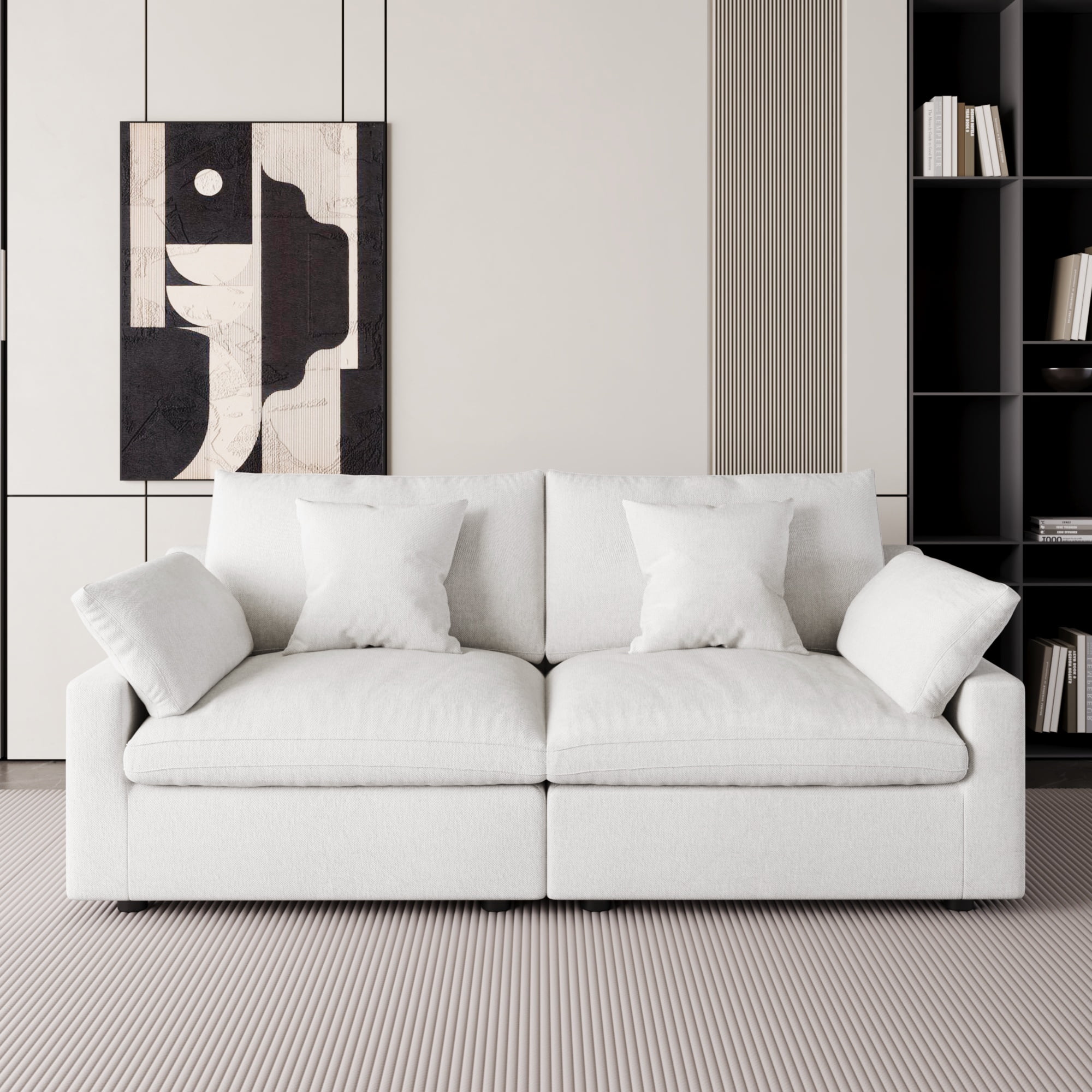 Click here for The Magic Home Cloud Modular Linen Sectional Sofa... prices