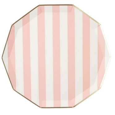 SOLEIL YELLOW SIGNATURE CABANA STRIPE PLATES - Walmart.com