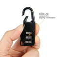 Unique Bargains 0.12'' Shackle Dia 3 Digit Combination Padlock Code ...