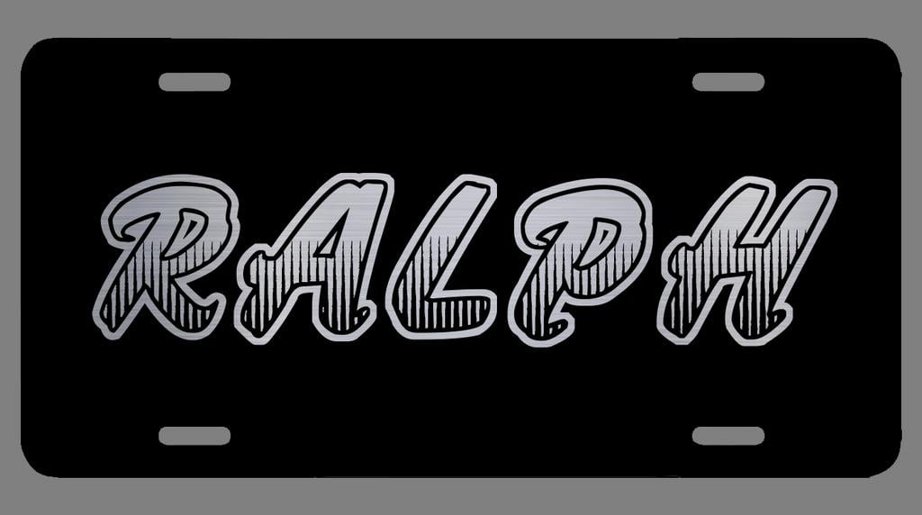 Ralph Name Etched Style License Plate Tag Vanity Novelty Metal | Etched ...