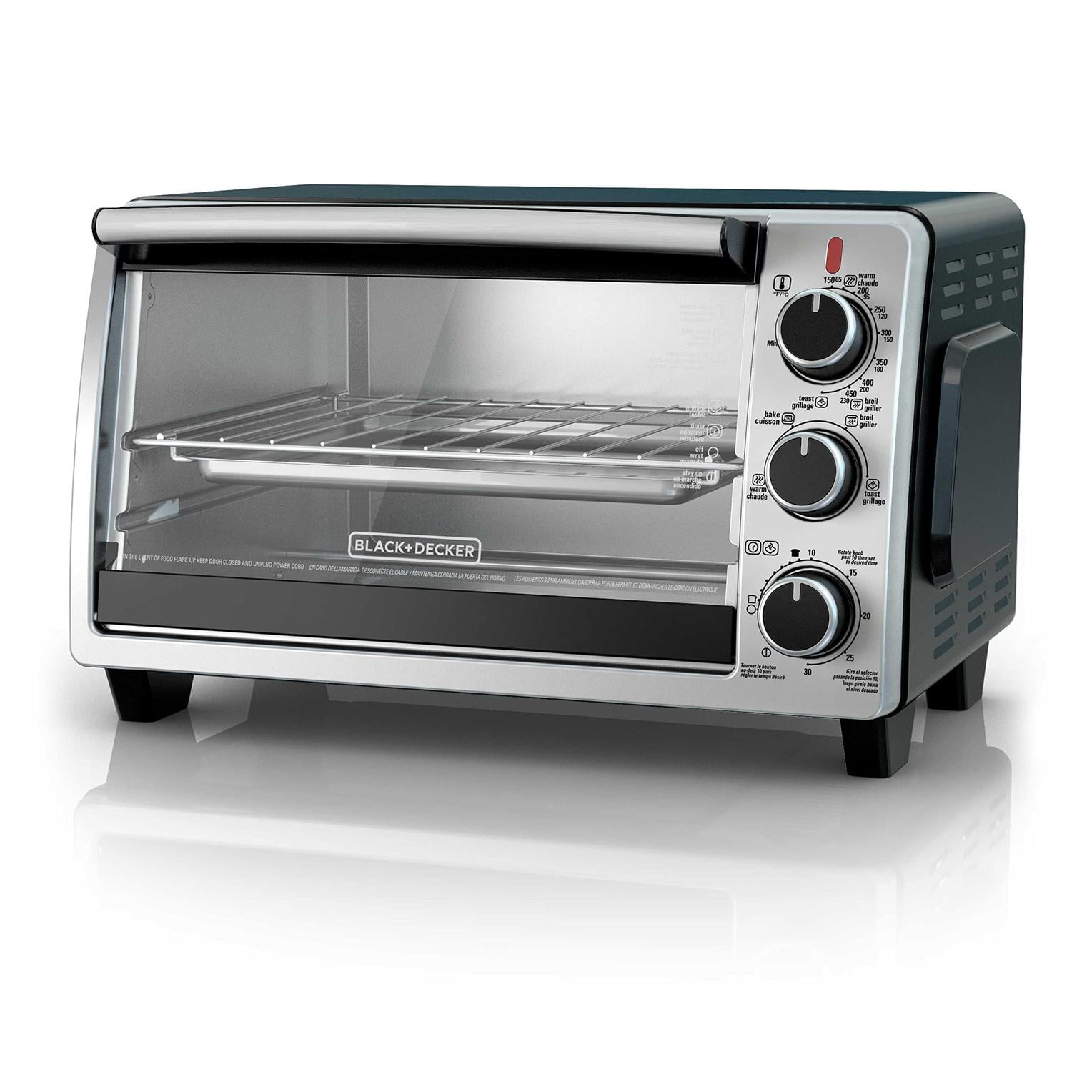 Black+Decker TO1675B Horno tostador de convección para 6 rebanadas ...