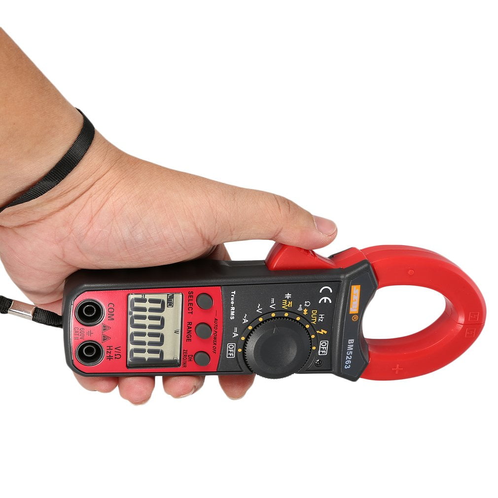 SZBJ BM5263 Handheld Digital Clamp Meter Multimeter AC/DC Volt Current ...