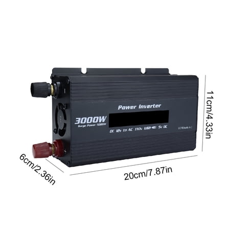 Inverter Portable DC 12V to AC 110V Sine Wave Short Circuit Protection ...