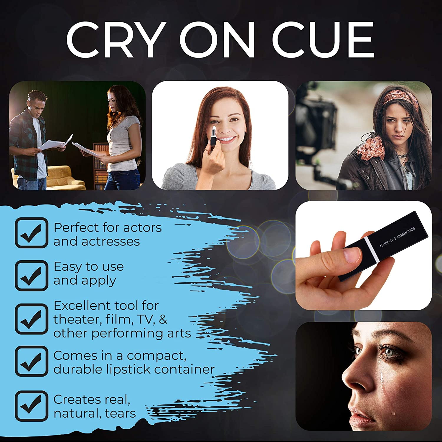 Buy Narrative Cosmetics Menthol Infused Tear Stick for Film and Theater ...