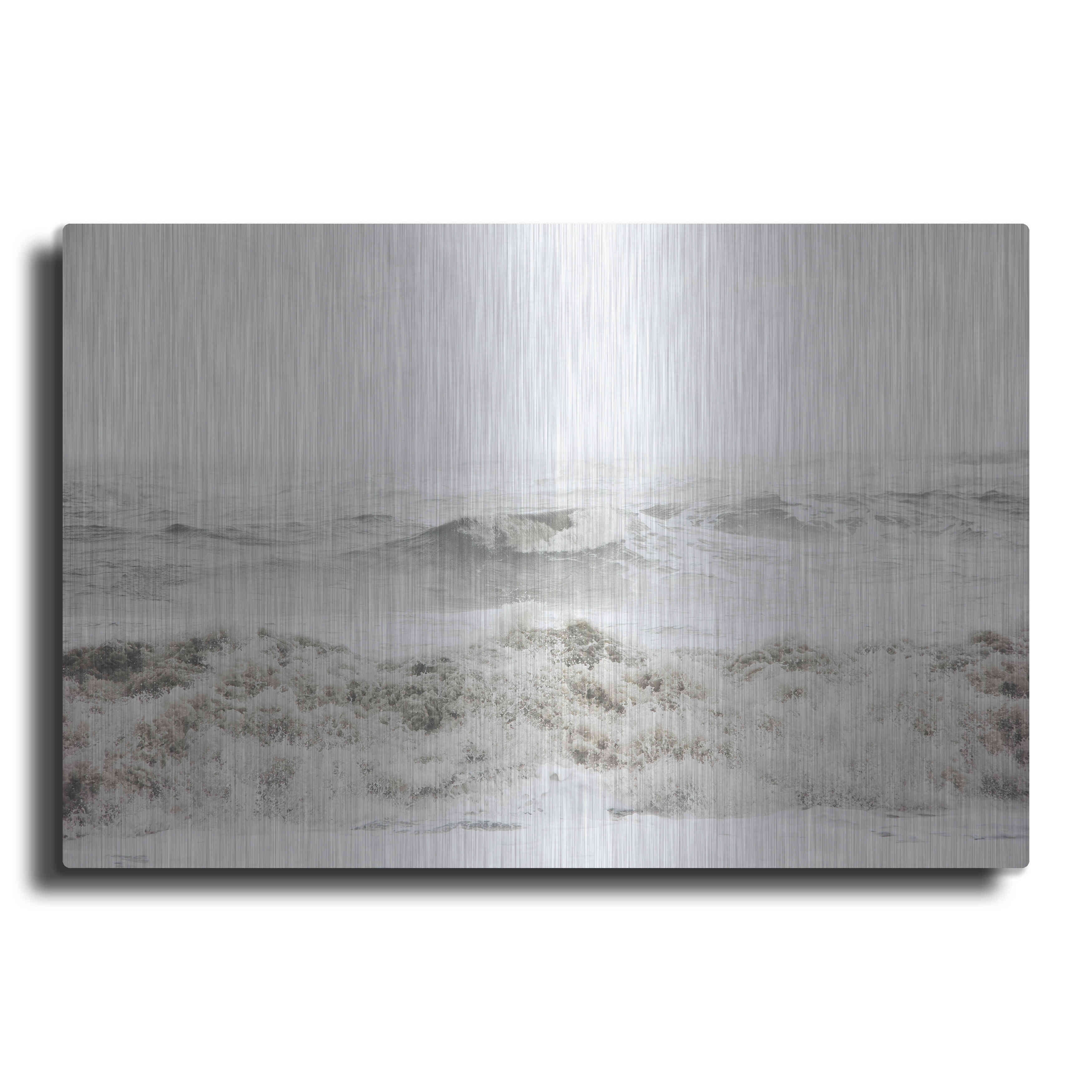 Luxe Metal Art 'Breaking Waves' by Design Fabrikken, Metal Wall Art, 36 ...