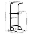 Guozheku Pull Up Bar Power Tower Dip Station Portable Pull Up Bar Station With 10 Gears
