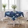 Cartoon Dinosaurs Geometric Table Cloth 54x54in, Waterproof Square ...