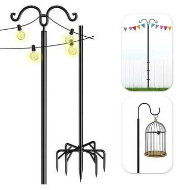 Walensee String Light Poles with Hook, 9.4FT Lights Hanger with 5-Prong ...