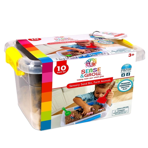 Be Amazing Toys - Sense and Grow - Sensory Sand Bin - Farm Animals ...