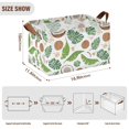 Beach Coconut Pattern Collapsible Storage Bin Open Home Shelf Basket ...