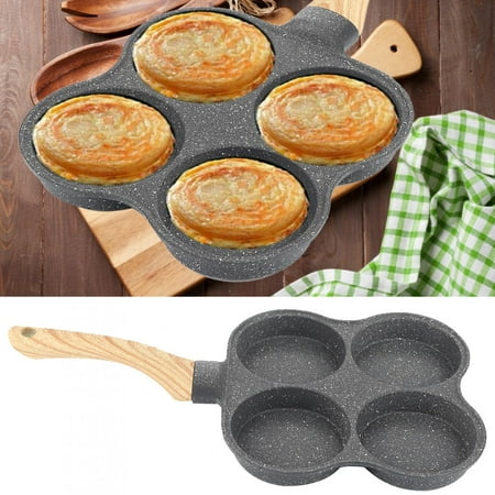 Cergrey Frying Pan Mold,Cooking Pan,4 Hole Omelet Pan Non Stick Frying ...