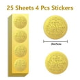 golden Foil Stickers Seals Embossed Happy St.Patrick's Day 2 Inch ...