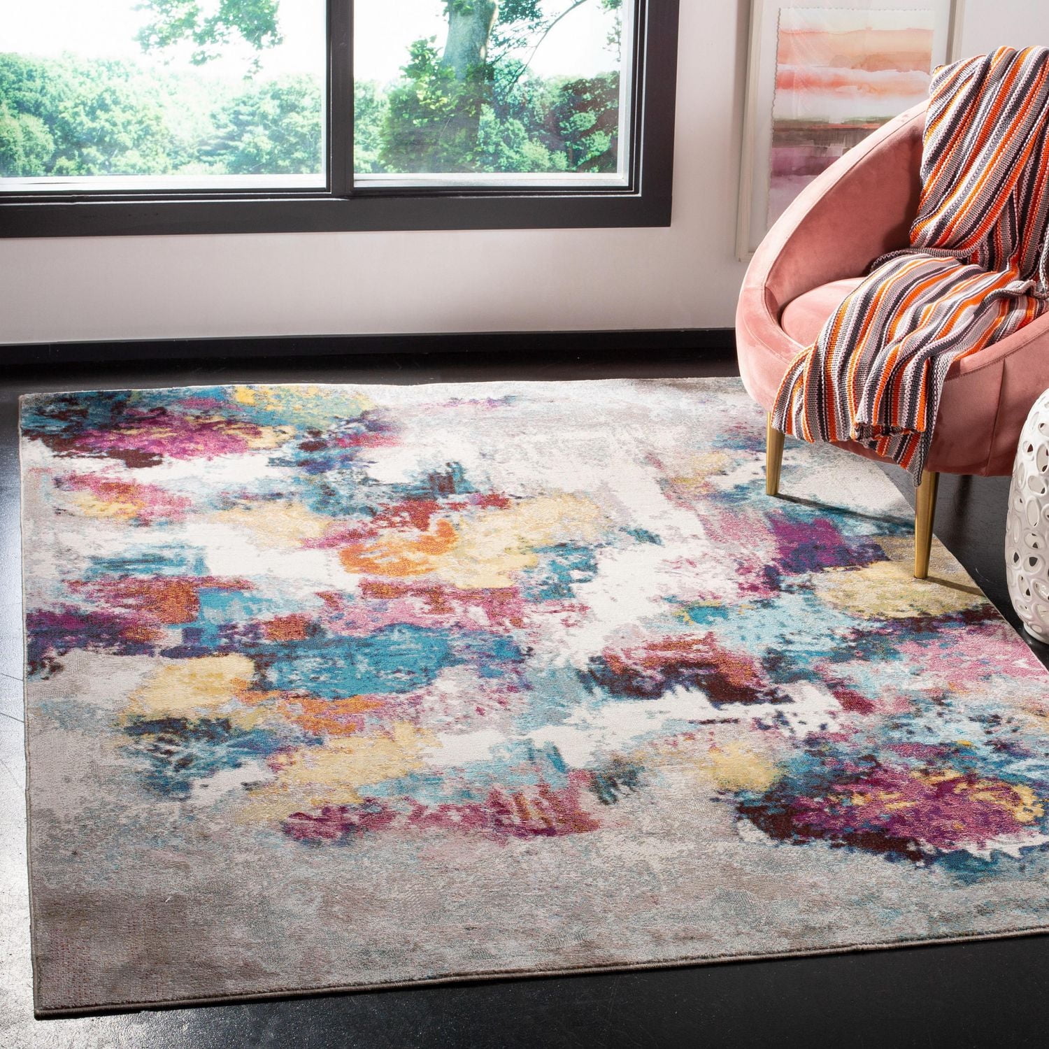 Click here for Safavieh Aria Creighton Abstract Area Rug 8 Ft. X... prices