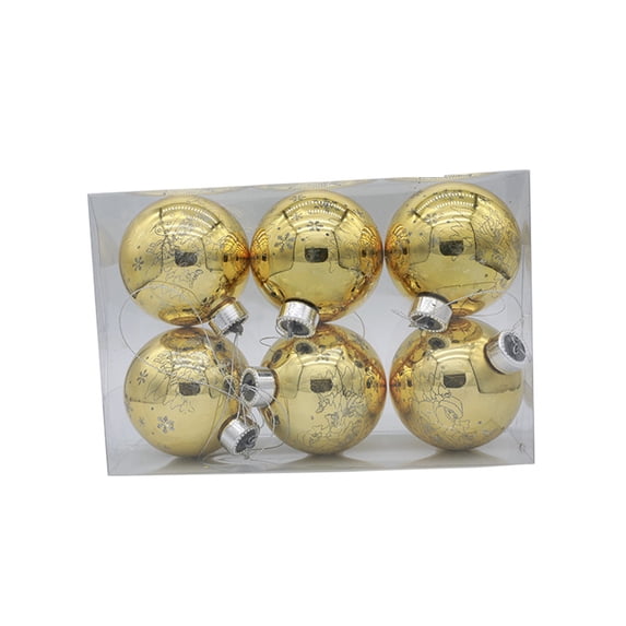 Christmas Ornaments Balls Plastic Transparent Hanging Balls Decorations ...