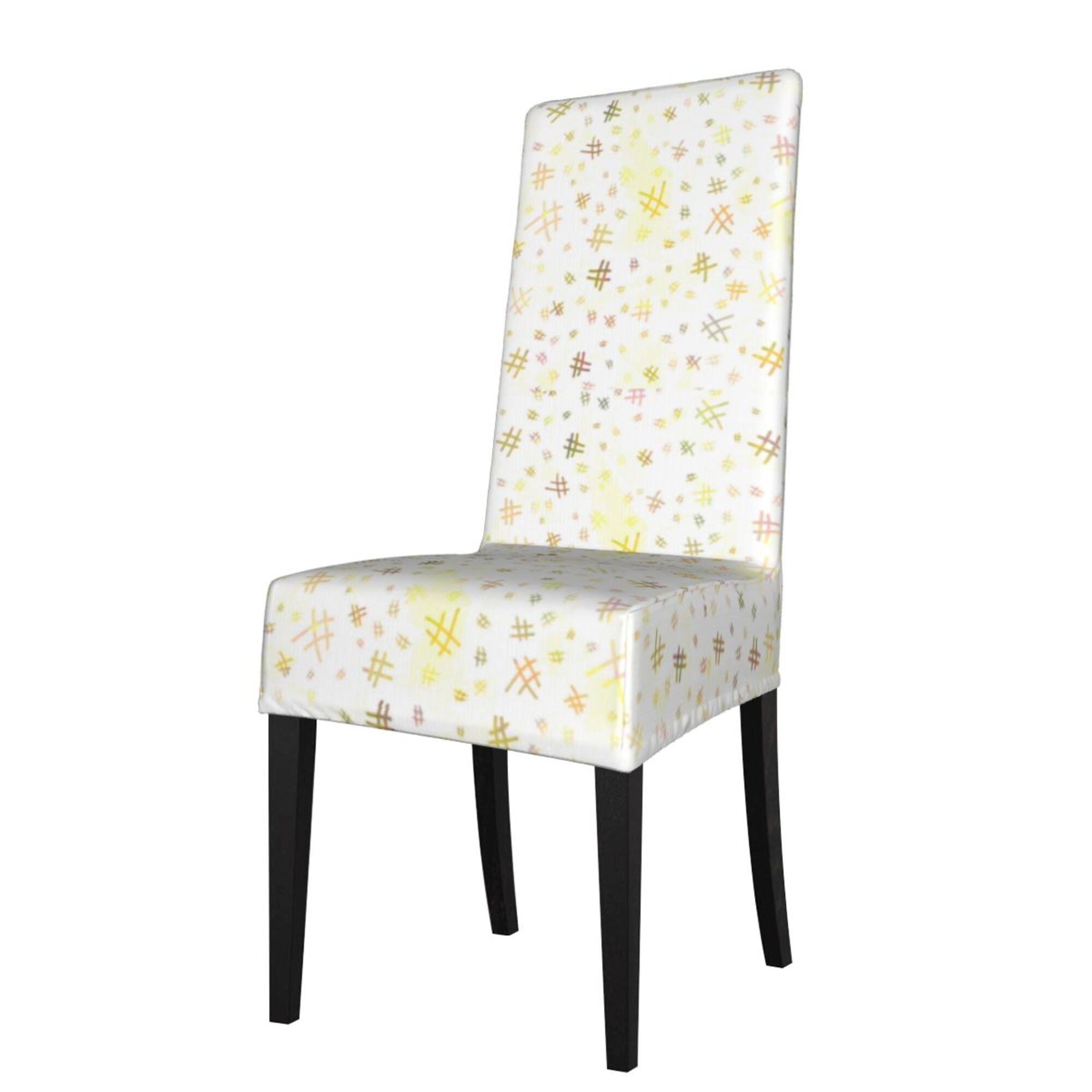 ZICANCN Yellow Line Graffiti Chair Protectors Seat Covers , Dining ...