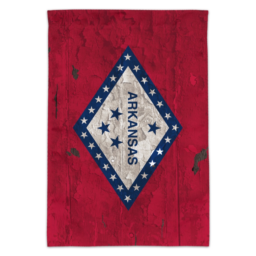 Rustic Arkansas State Flag Distressed USA Garden Yard Flag - Walmart.com