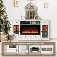 "Oneinmil 68” Fireplace TV Stand, 36"" Electric Fireplace, for TVs up ...