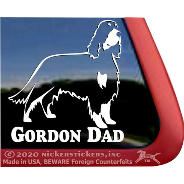 Gordon Dad | High Quality Vinyl Gordon Setter Dog Window Decal ...