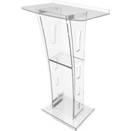 Legacy Wood Freestanding Lectern in Ash Grey - Walmart.com
