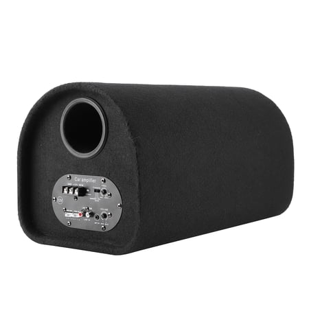 Subwoofer, 12V Audio Subwoofer ABS Leather Round Barrel Shape 35 Cores ...