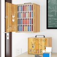 WINDLAND Durable Wooden Portable Mobiles Box Lockable Design Compact ...