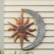 Better Homes & Gardens Outdoor Decorative Brown Metal Soleil Wall ...