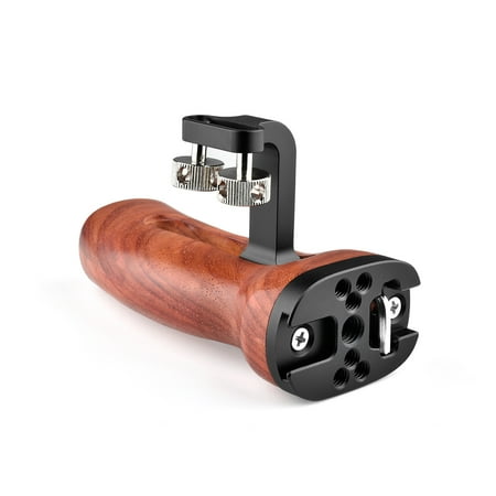 Universal DSLR Camera Hand Grip Wooden Mini Side Handle (1/4"-20 Screws ...
