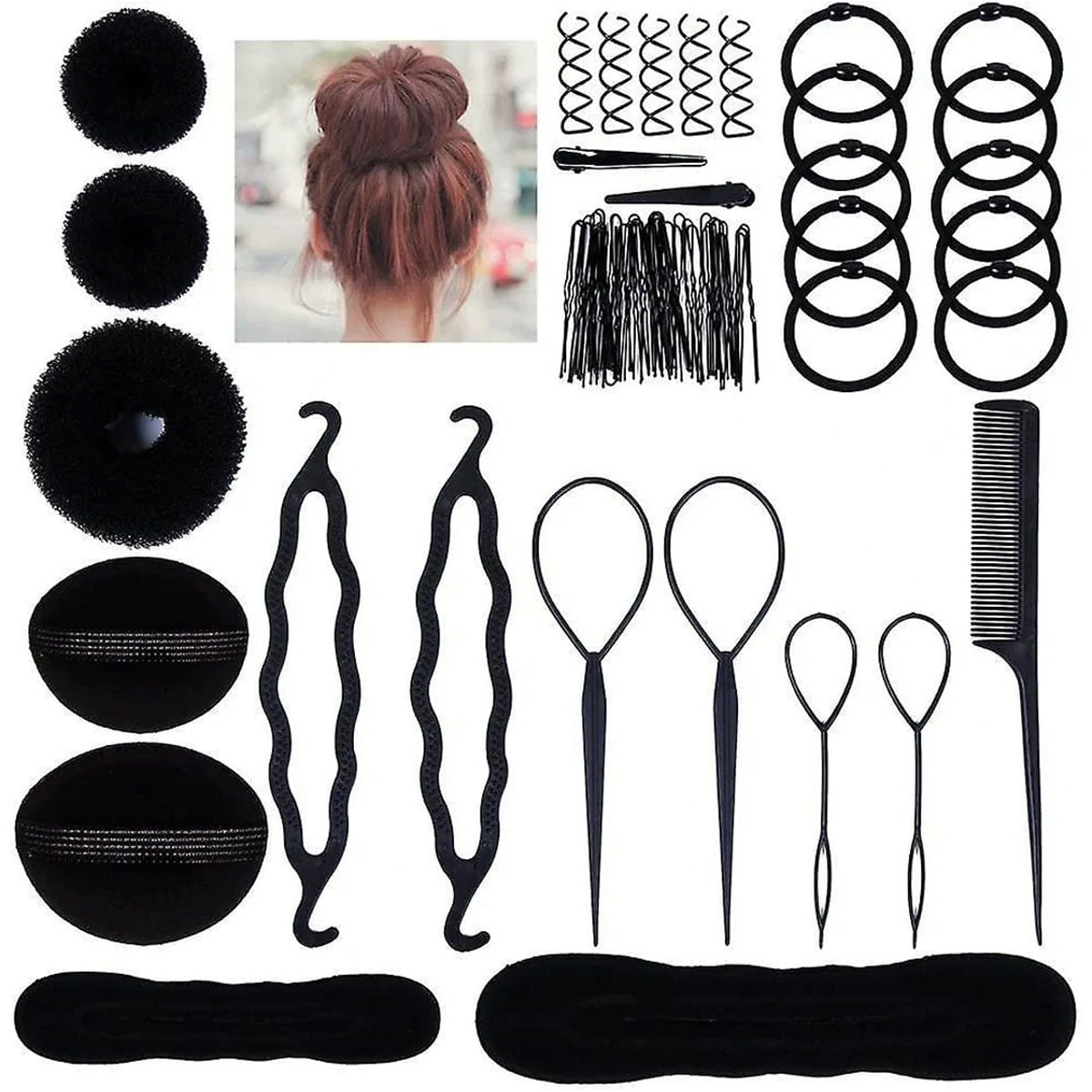 Click here for Lojalitet Hair Bun Maker Set  Ring Style Hair Bun... prices