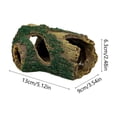 Artificial Tree House Cave for Reptiles Turtle Rocks Hideout Basking ...