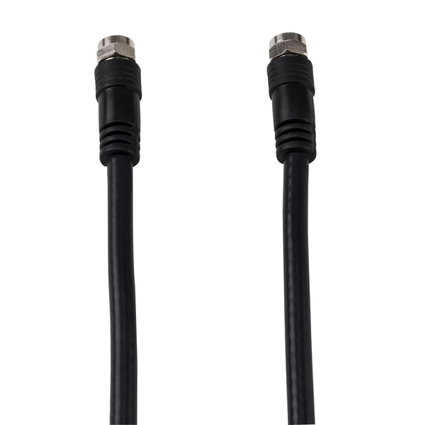 onn. 6 FT./1.8 m Indoor/Outdoor Coaxial Cable, Connect 2 Devices ...