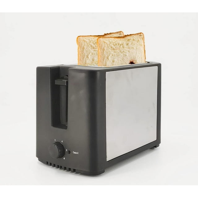 2-Slice Toaster with Shade Control, Slide-Out Crumb Tray, Auto-Shutoff ...